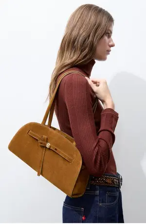 Tory Burch Romy Suede East West Bauletto