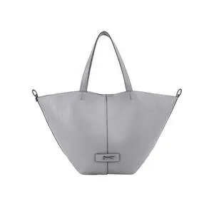 Paul Costelloe Carlotta Leather Tote Bag - Grey