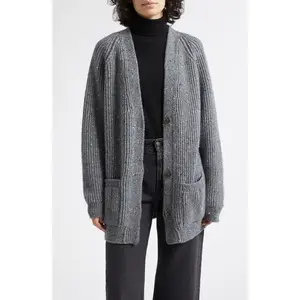 Johnstons Of Elgin Norah Cashmere Donegal Rib Cardigan
