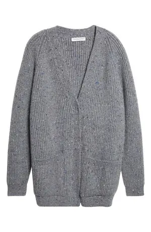 Johnstons Of Elgin Norah Cashmere Donegal Rib Cardigan