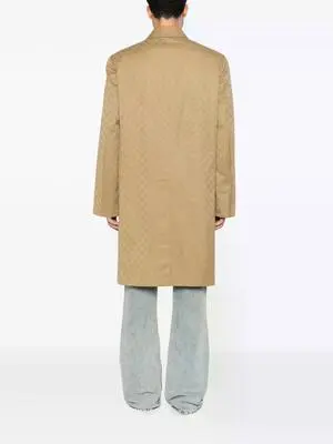 Gucci Gg Cotton Gabardine Coat