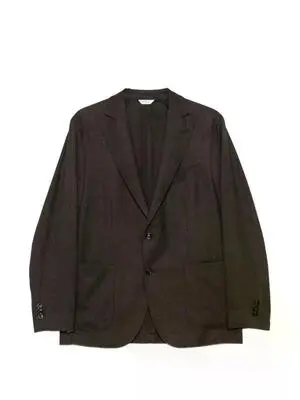 Boglioli Single-breasted Notch-lapel Blazer - Brown