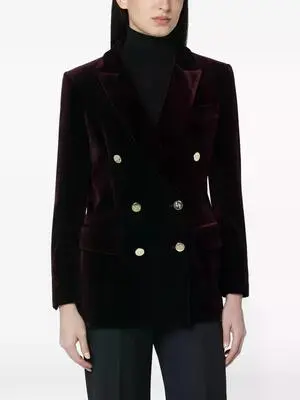 VITOVI Double-breasted Blazer - Red