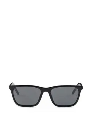 Prada Sunglasses With The Iconic Metal Plaque - Black
