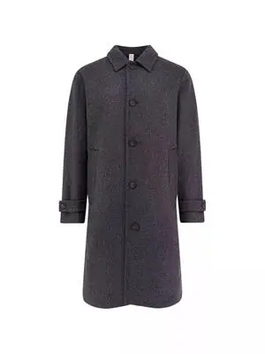 HEVO Button-up Single-breasted Coat - Grey