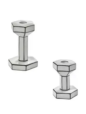 SERAX Geometric-patterned Candle Holders