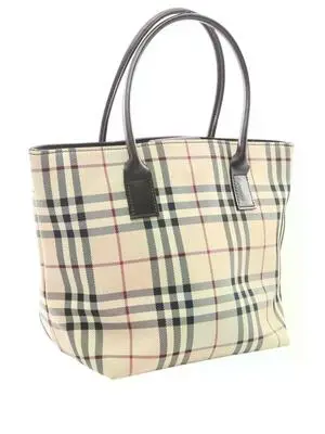 Burberry 2000-2017 House Check Canvas Tote Bag