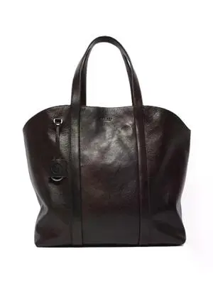 Orciani Off Duty Lagoon Leather Tote Bag - Brown