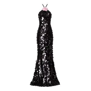 NUR KARAATA Rosalie Gown - Black