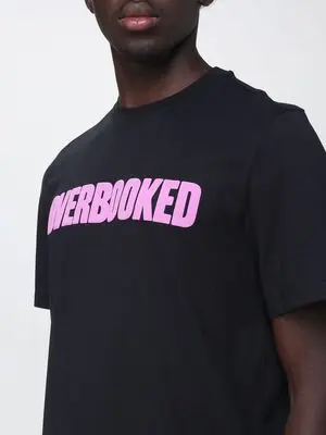 MSGM Slogan Print Cotton Crew Neck T-shirt