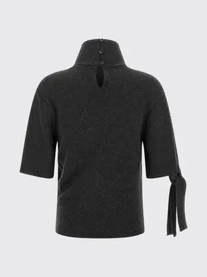 Jacquemus Fiocco Slim Fit Wool And Cashmere Short-sleeve Turtleneck Top - Grey