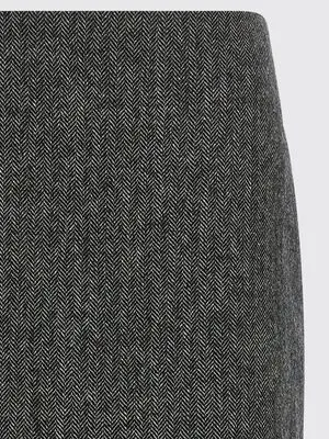 BLAZÉ MILANO High-waisted Wool Blend Pencil Mini Skirt