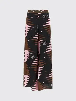 Emilio Pucci High-waisted Geometric Print Silk Wide-leg Palazzo Trousers