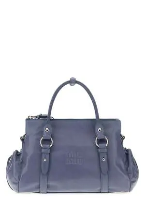 Miu Miu Cerulean Leather Handbag - Blue