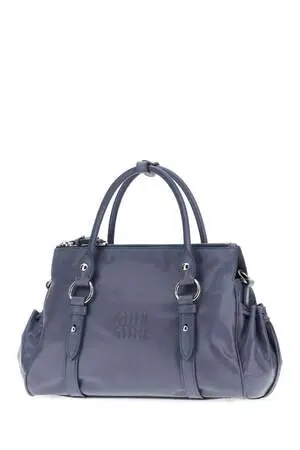 Miu Miu Cerulean Leather Handbag - Blue
