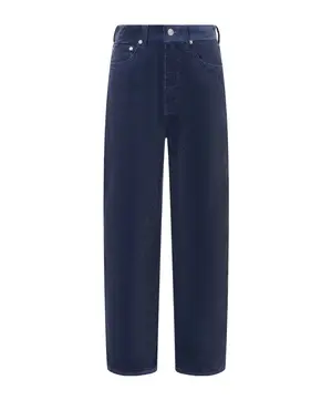 DUNST 90s Wide Corduroy Pants - Blue
