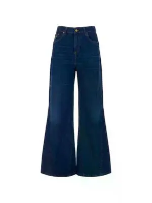 LOIS Logo-patch Flared Jeans - Blue