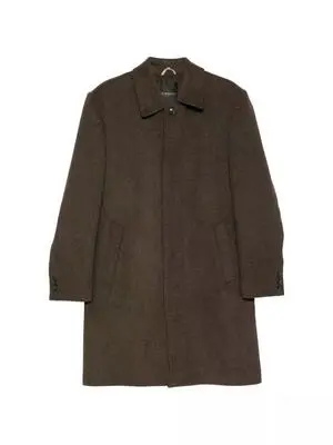 SERGIO MORETTI FIRENZE Single-breasted Spread-collar Coat - Grey