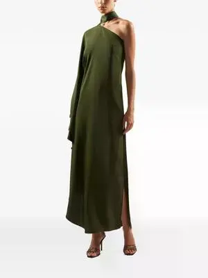 TALLER MARMO Florinda Asymmetric Maxi Dress - Green
