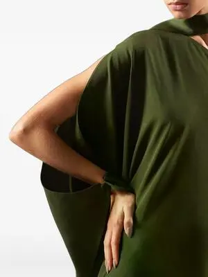 TALLER MARMO Florinda Asymmetric Maxi Dress - Green