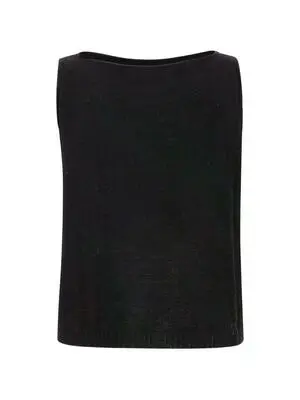MAURIZIO MYKONOS V-neck Ribbed-hem Top