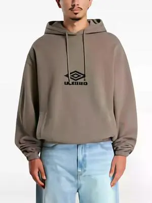 UMBRO X Slam Jam Og-logo Masked Hoodie - Grey