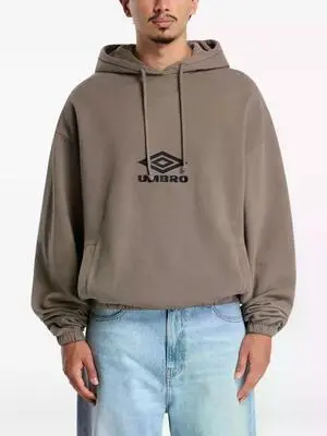 UMBRO X Slam Jam Og-logo Masked Hoodie - Grey