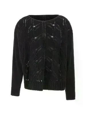 MAURIZIO MYKONOS Lace-detail Openwork Sweater