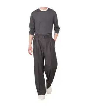 Officine Générale Logo Casual Pants - Black