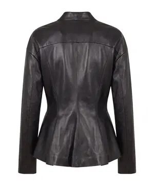 Alberta Ferretti Long-sleeve Leather Jacket