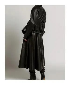 Alberta Ferretti Long-sleeve Leather Jacket