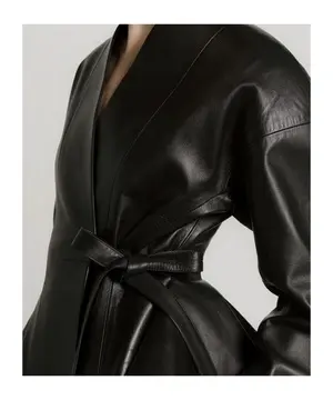Alberta Ferretti Long-sleeve Leather Jacket