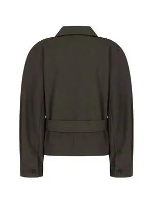 AMOMENTO Belted Wool Jacket