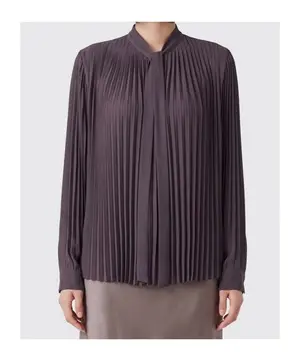 TOM FORD Pleated Pussy-bow Buttoned Shirt - Black
