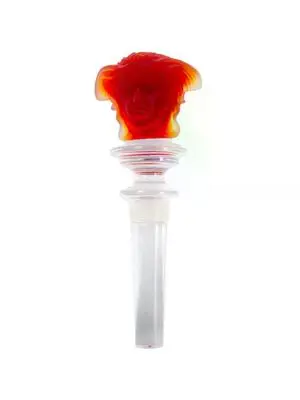 Versace 2000s Medusa Bottle Stopper - Red