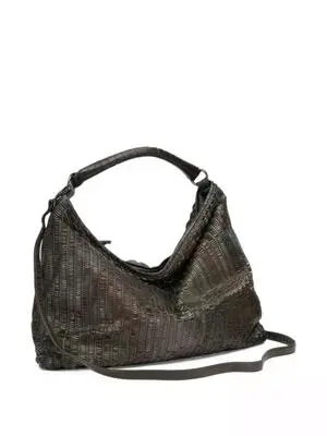 REPTILE'S HOUSE Lune Woven-design Leather Shoulder Bag