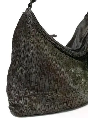 REPTILE'S HOUSE Lune Woven-design Leather Shoulder Bag
