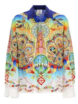 Casablanca Camicia Con Stampa - Multicolour