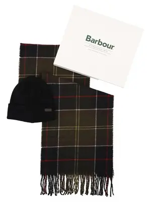 Barbour Set Berretto "swinton" E Sciarpa "galingale