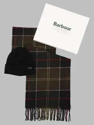 Barbour Set Berretto "swinton" E Sciarpa "galingale