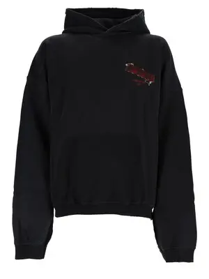 REPRESENT Felpa "ransom" Con Stampa - Black