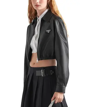 Prada Leather Jacket - Black