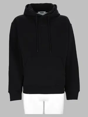 MSGM Felpa Con Stampa E Logo