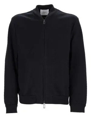 PAOLO PECORA MILANO Giacca In Misto Cotone Con Zip - Blue