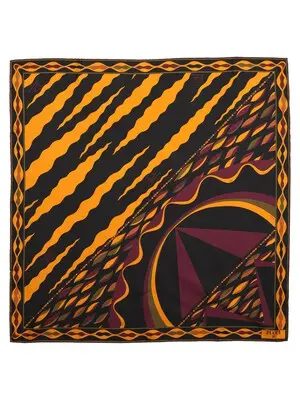 Emilio Pucci Carré Con Mix Di Stampe Multicolour