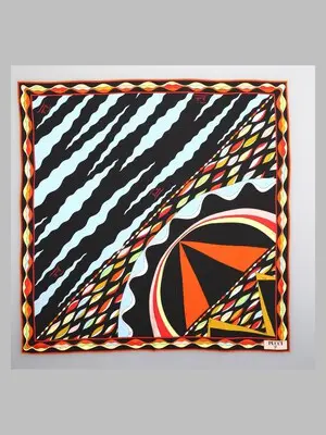 Emilio Pucci Carré Con Mix Di Stampe - Multicolour