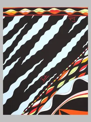 Emilio Pucci Carré Con Mix Di Stampe - Multicolour