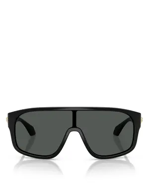 Versace Rectangular Shield Sunglasses, 131mm