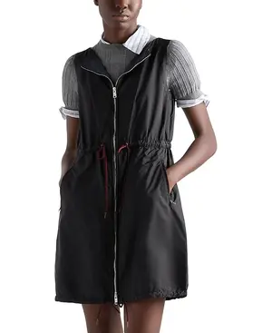 Prada Lightweight Re-nylon Mini-dress - Black