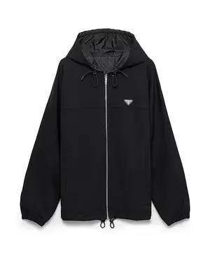 Prada Technical Fleece Hoodie Jacket
